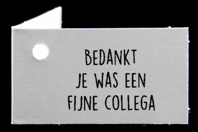 Gelukskaartjes bedankt je was een fijne collega 10 stuks - Gelukspoppetjes bestellen