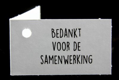 Gelukskaartjes bedankt voor de samenwerking 10 stuks - Gelukspoppetjes bestellen